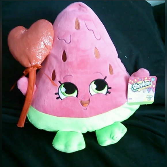 Shopkins | Toys | Shopkins Melonie Pips Plush 3 Just Play Valentine Red ...